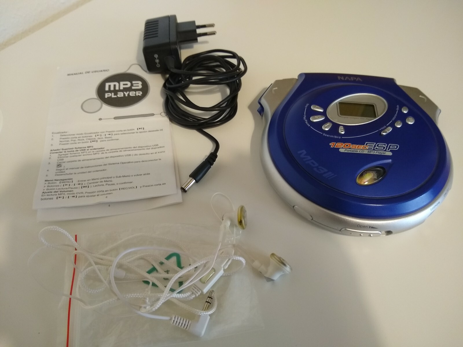 MP3 Player y CD NAPA modelo NAV315, REPRODUCTOR Vintage. Funciona. Con ...