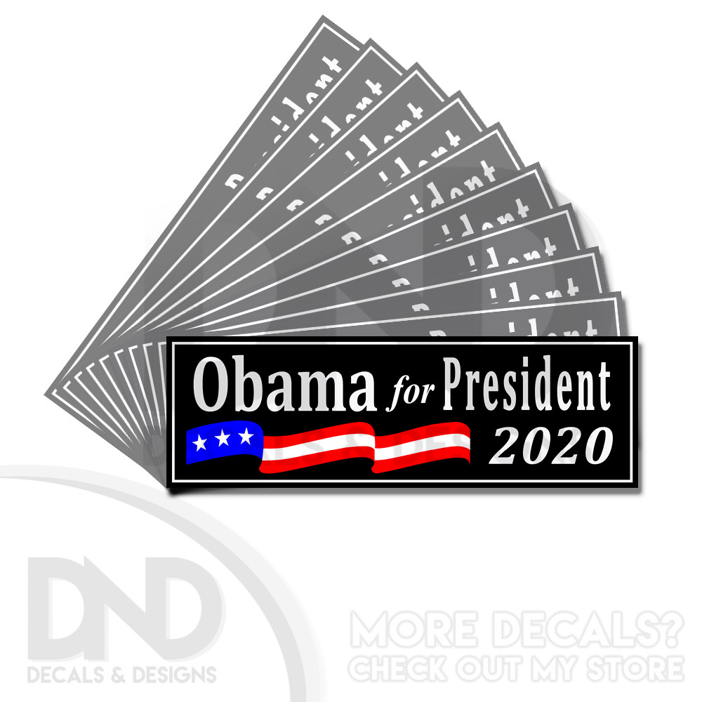 Obama for President 2020 Michelle Bumper Sticker Decal 10 Pack Anti ...