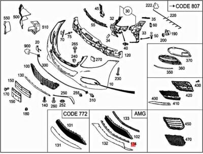 Genuine MERCEDES X222 S-CLASS W222 X222 Trim strip 2228852721 | eBay