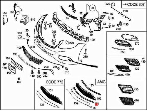 Genuine MERCEDES X222 S-CLASS W222 X222 Trim strip 2228852721 | eBay