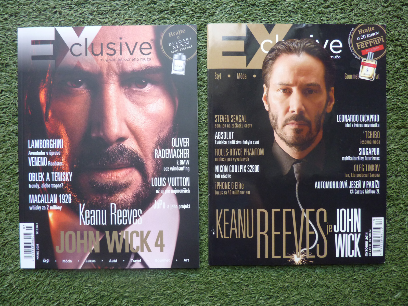 Keanu Reeves - 1 set = 2 pcs Slovak luxury magazines - 2014/2023 | eBay