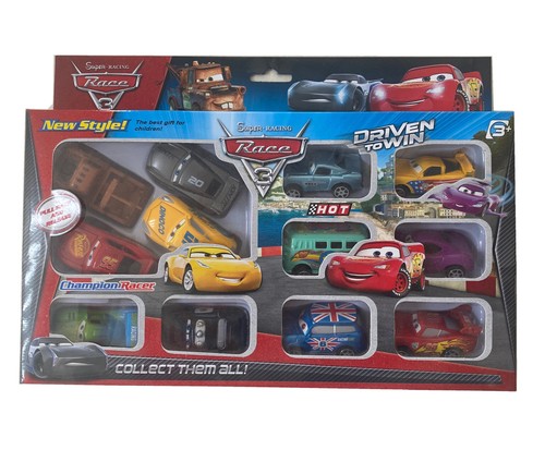 RARE 12 Piece Cars 3 Set | Mini Pull Back Cars | Lightning McQueen ...