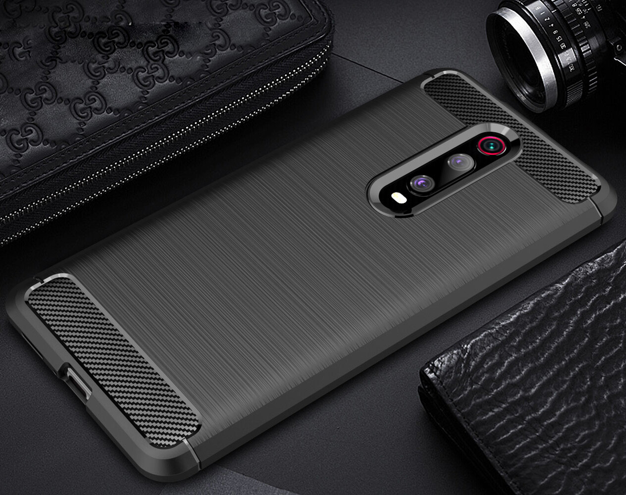 For Xiaomi Redmi K20 Pro Case Carbon Fiber Shockproof Ultra Slim Thin ...