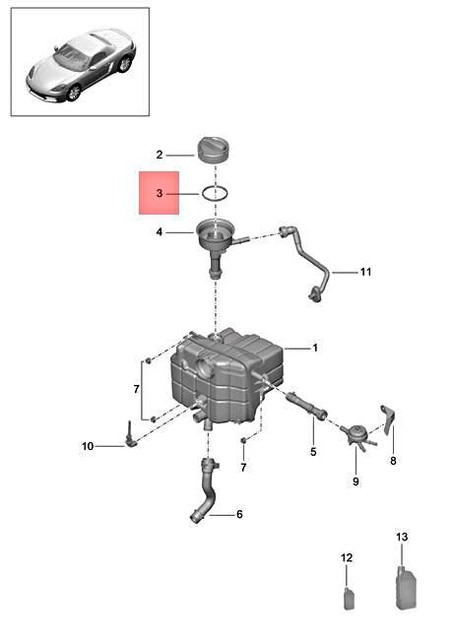 Genuine Porsche Filler Cap O-Ring 982-121-687 for sale online | eBay