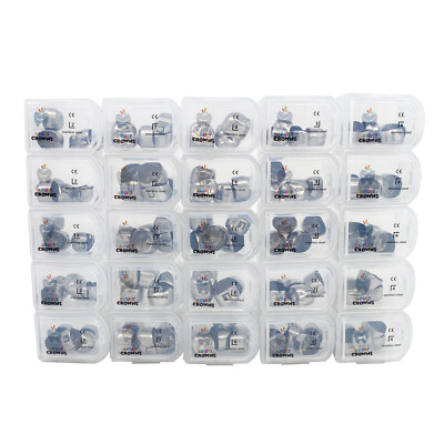 DENTAL STAINLESS STEEL Permanent Molar Adult CROWN Kit & Refills All ...