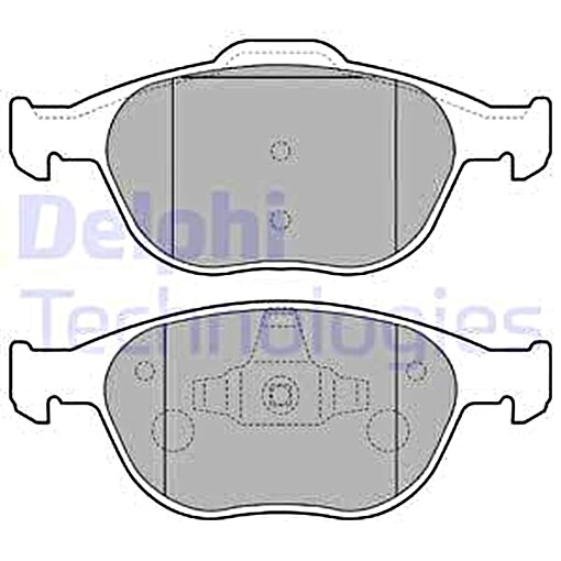 DELPHI Disc Brake Pad Set For FORD Focus Turnier Tourneo Connect 02-13 ...