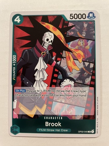 One Piece Card Game Brook OP02-040 R Paramount War English | eBay