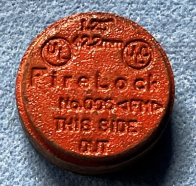 VICTAULIC FIRELOCK CAP, 1-1/4", DUCTILE IRON, ORANGE | eBay