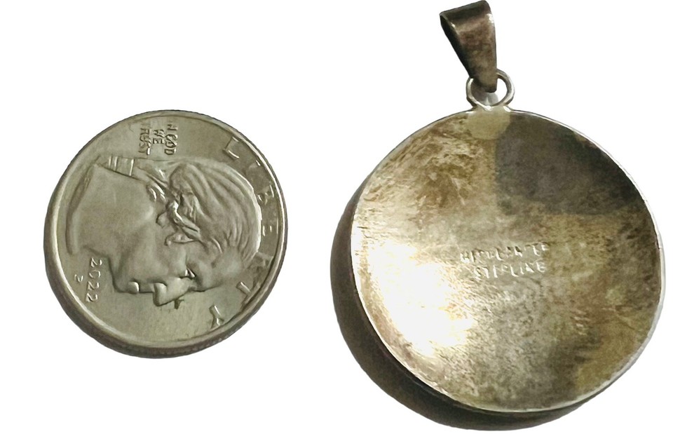 Signed Vintage Highlander Sterling Silver 925 Round Tribal Pendant | eBay