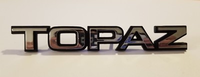 1984-1994 MERCURY TOPAZ SCRIPT TRUNK LID OEM EMBLEM NAMEBADGE | eBay