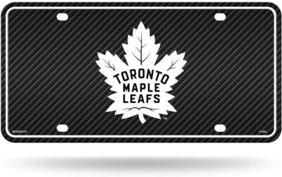 Toronto Maple Leafs Metal Auto Tag License Plate, Carbon Fiber Design ...