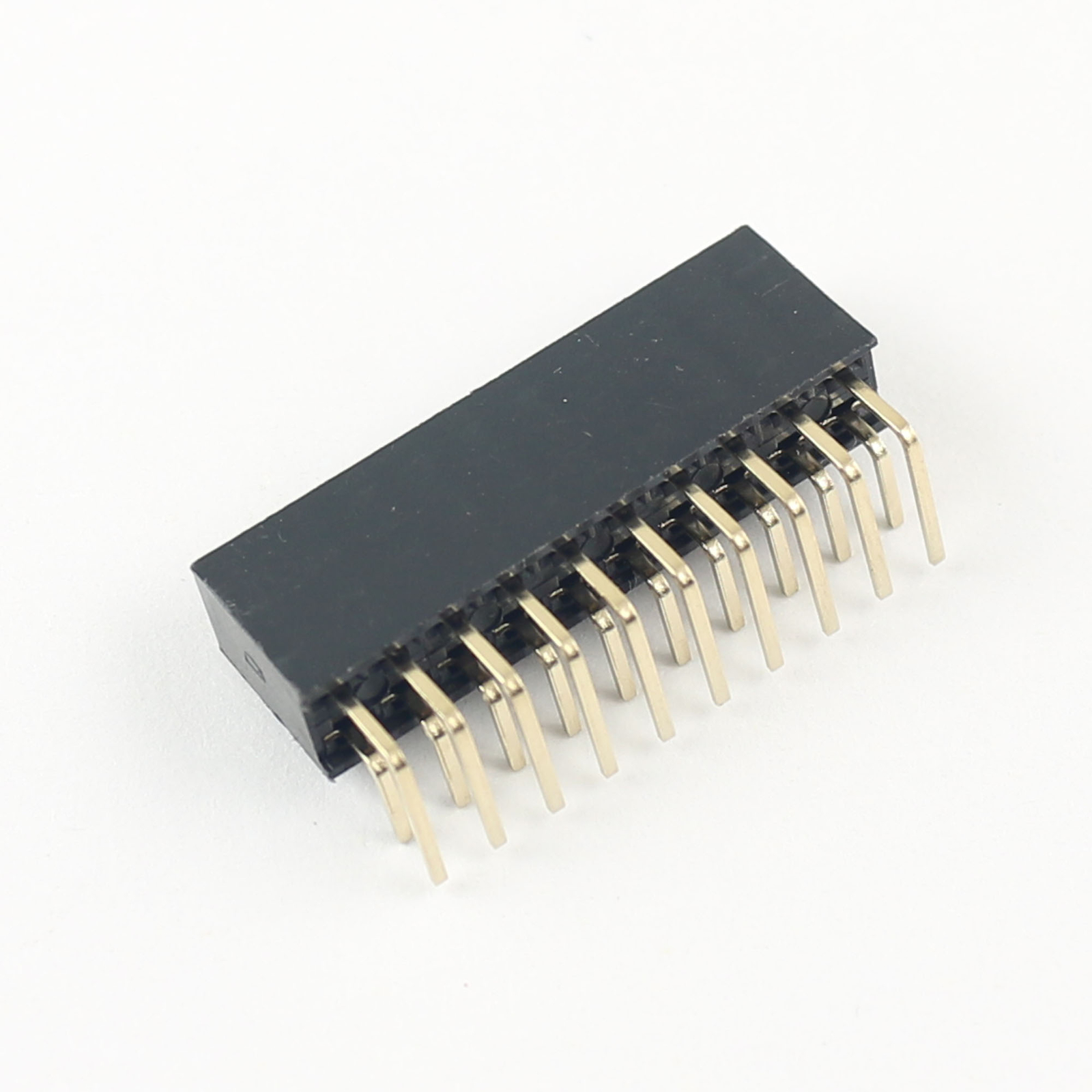 10Pcs 2.54mm Pitch 2x10 20 Pin Female Double Right Angle Header Strip ...