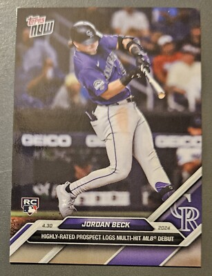 2024 Topps Now Jordan Beck RC #137 | eBay
