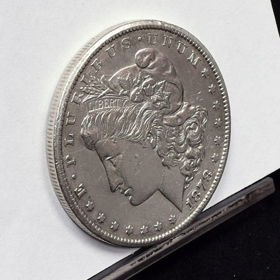 1878-CC Morgan Dollar - AU Details, Old Clean w/ Graffiti on Rev ...