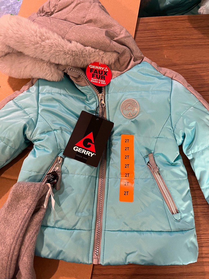 Gerry Systems Girl's 3-in-1 Puffer Jacket Spring Winter Fall Size 2T ...