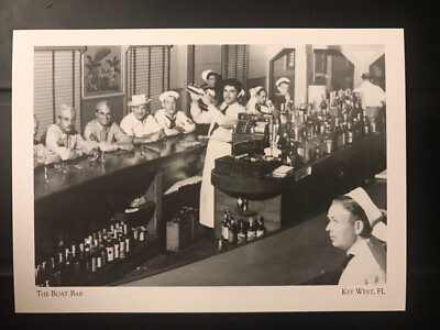 POSTCARD UNPOSTED FLORIDA KEY WEST, DUVAL ST- THE BOAT BAR 503 DUVAL ST ...