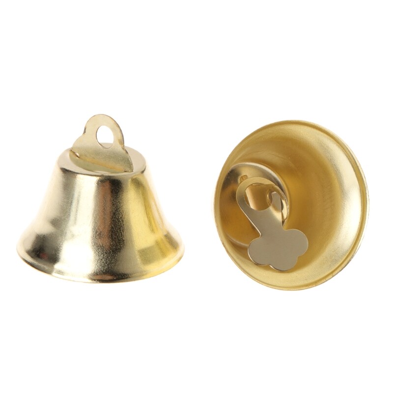 10 Pcs Golden Bells for Craft Metal Ringing Bell Home Decor DIY Bird | eBay