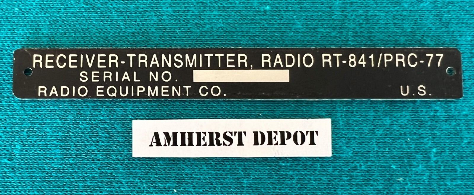 Military Data Plate Radio PRC 77 US Army USMC | eBay