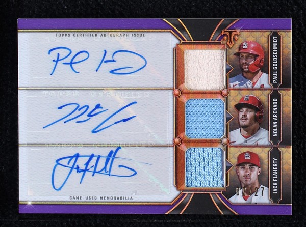 2022 Topps Triple Threads - Autograph Relic Combos Amethyst #ARC-GAF ...