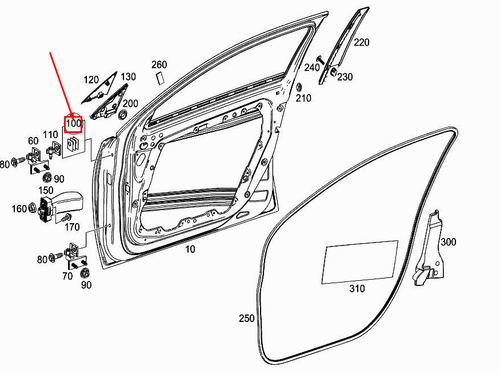 NEW MERCEDES-BENZ A W177 FRONT DOOR COMPENSATING PLATE A1777232600 NO🇺🇸 ...