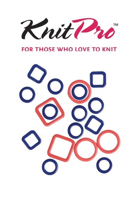 KnitPro Métal Forme Point Marqueurs - Pack De 40 - Deux Couleurs Tricot ...