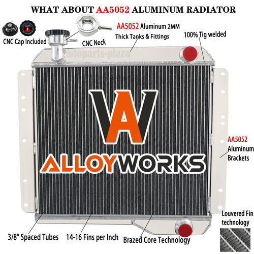 For Toyota Landcruiser 40 Series HJ45 /HJ47 2H Diesel MT 4 Row Aluminum ...