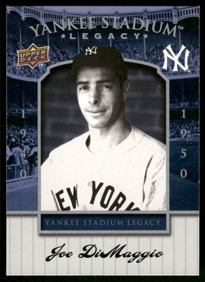 Joe DiMaggio 2008 Upper Deck Yankee Stadium Box Set New York Yankees ...