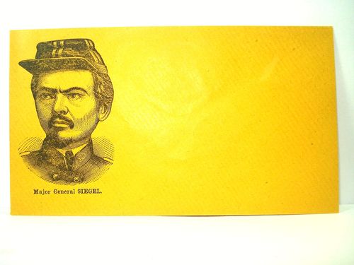 Civil War MAJOR GENERAL FRANZ SIGEL Patriotic Cover GERMAN UNION ARMY ...