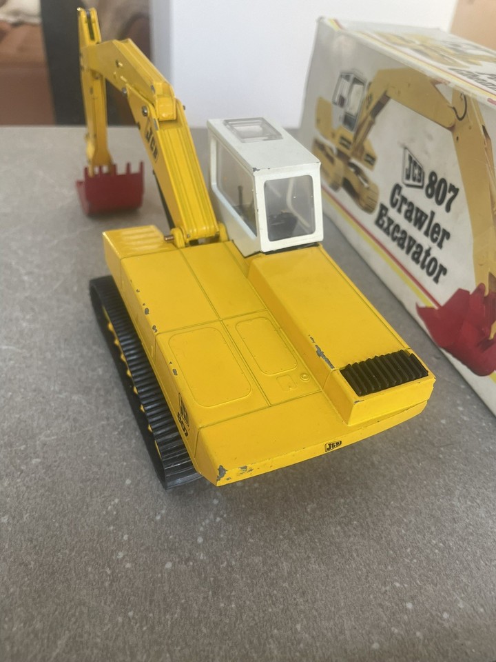 NZG No. 190 – JCB 807 Excavator – Vintage Diecast Model with Original ...