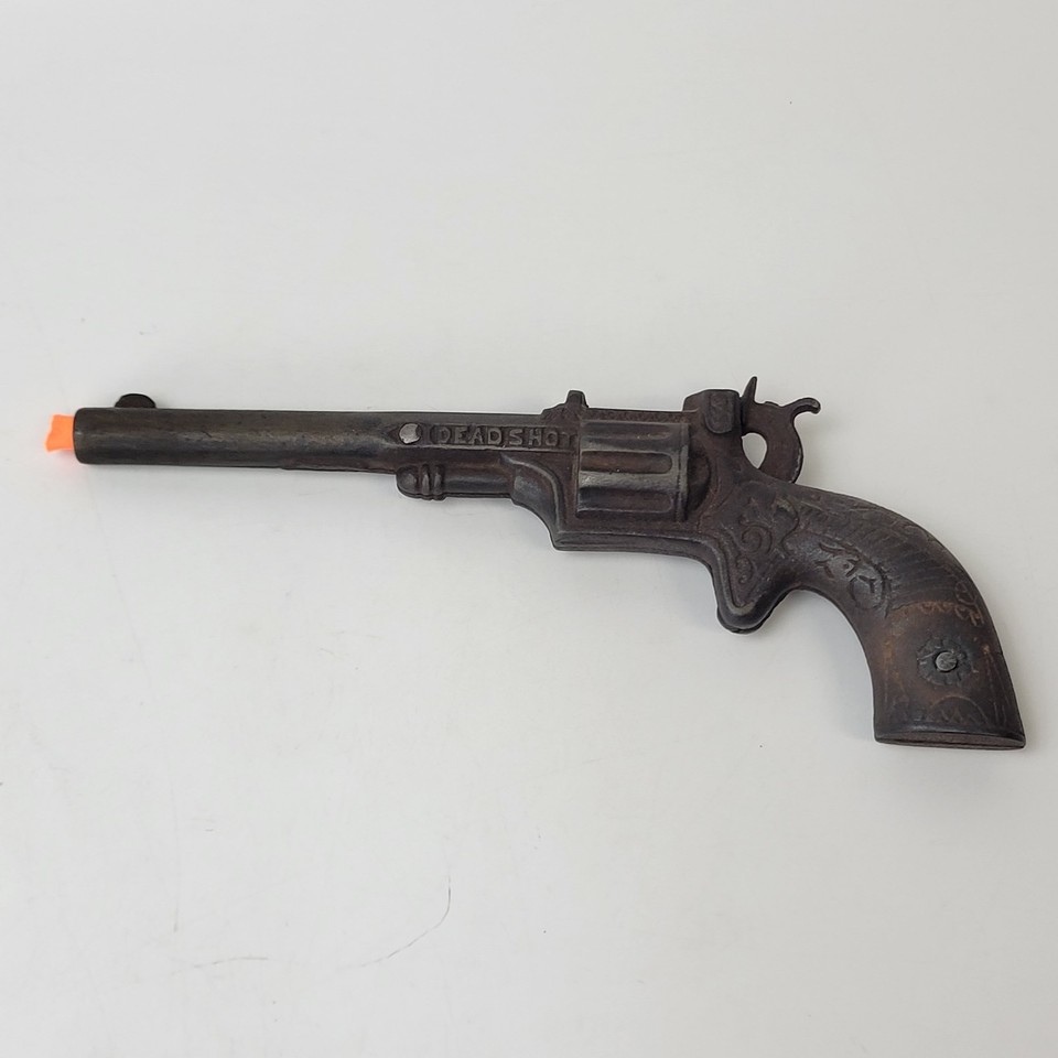 STEVENS 1890 "DEAD SHOT" CAST IRON TOY CAP GUN - RARE*** | eBay