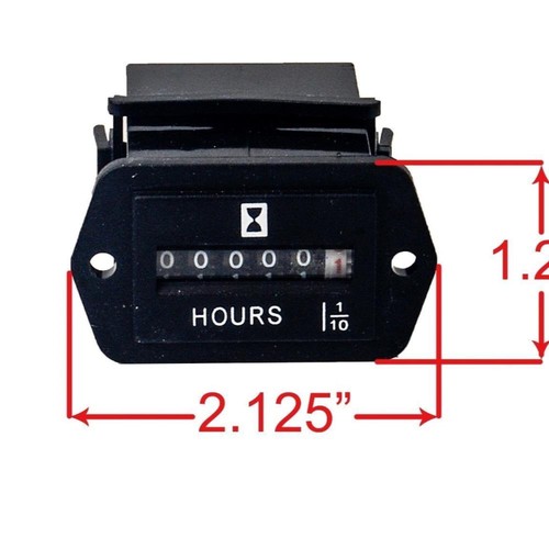 Generator Hour meter gauge 110 120 240 v volt onan diesel motorhome ...