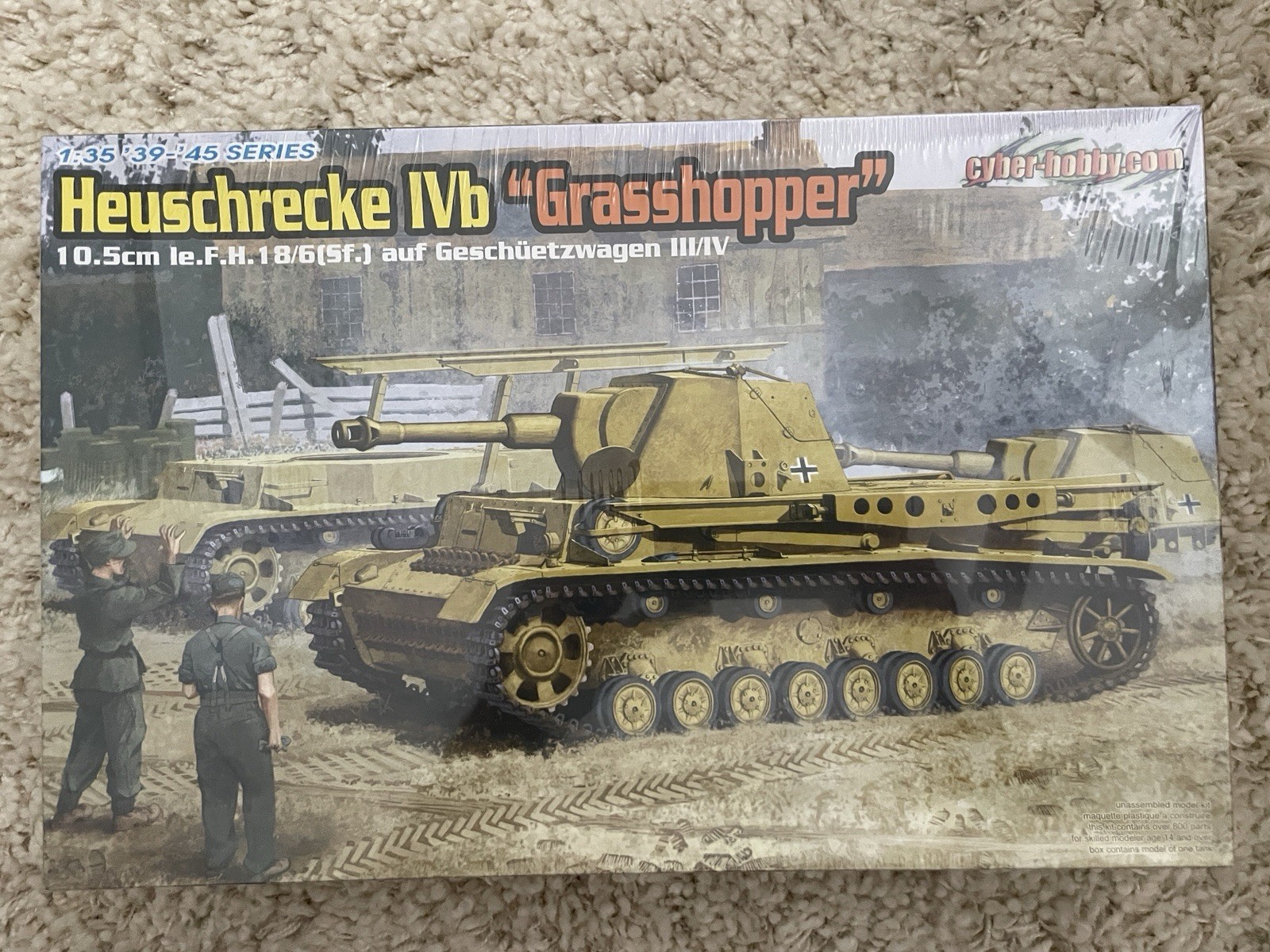 Heuschrecke IVb Grasshopper Tank w/10.5cm leFH18 Gun SEALED Dragon 6439 ...