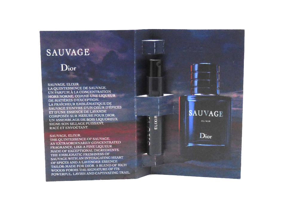 Dior Sauvage Elixir Concentrated Perfume 1ml / 0.03 Oz SAMPLE VIAL ON ...