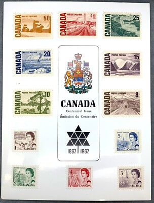 Canada Stamp 12 Scott# 461-465B + #454-458 Centennial Year 1967 | eBay