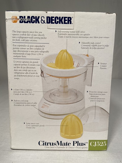 Black & Decker CJ525 CitrusMate Plus Citrus Juicer for sale online | eBay