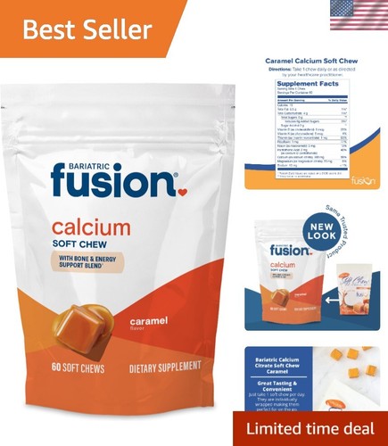 Delicious Caramel Bariatric Calcium Chews - 500mg Calcium Citrate ...