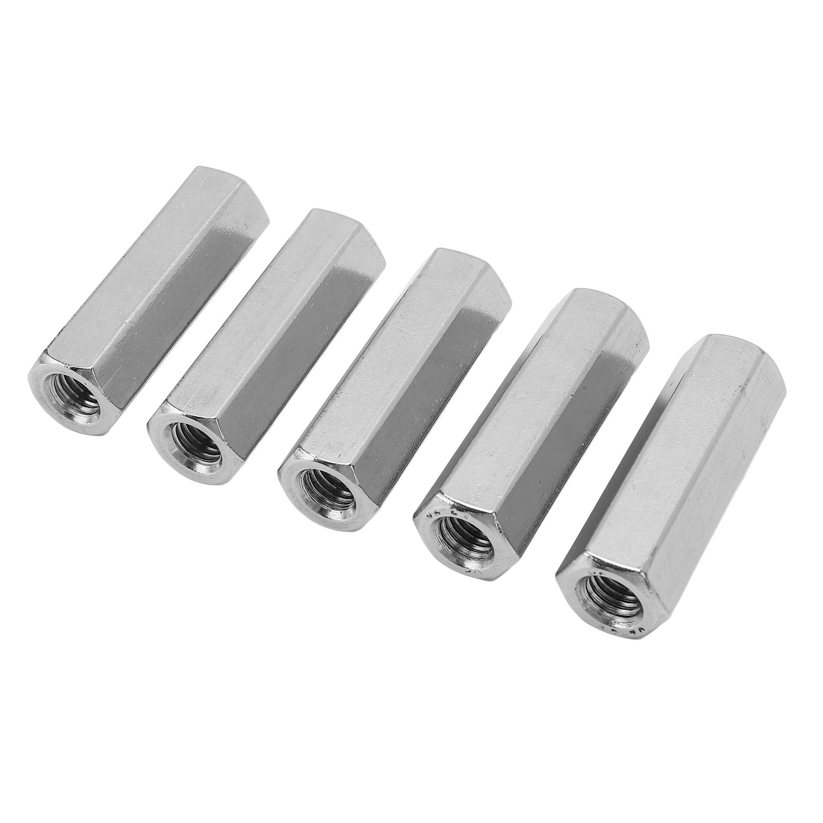5Pcs Hex Coupling Nut M10x1.5 L55mm 304 Stainless Steel Hex Connection ...