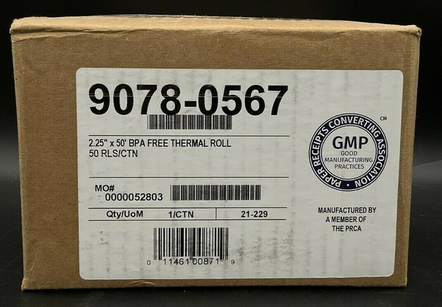 NCR Tape 9078-0567 Simplicity Thermal Rolls 2.25” X 50’ for sale online ...