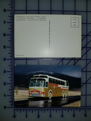 1950s Continental Trailways Bus Brochure Post Card | eBay
