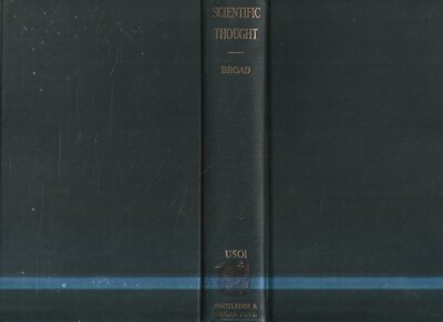 ANTIQUARIAN ,SCIENTIFIC THOUGHT by C D BROAD , 1952 | eBay