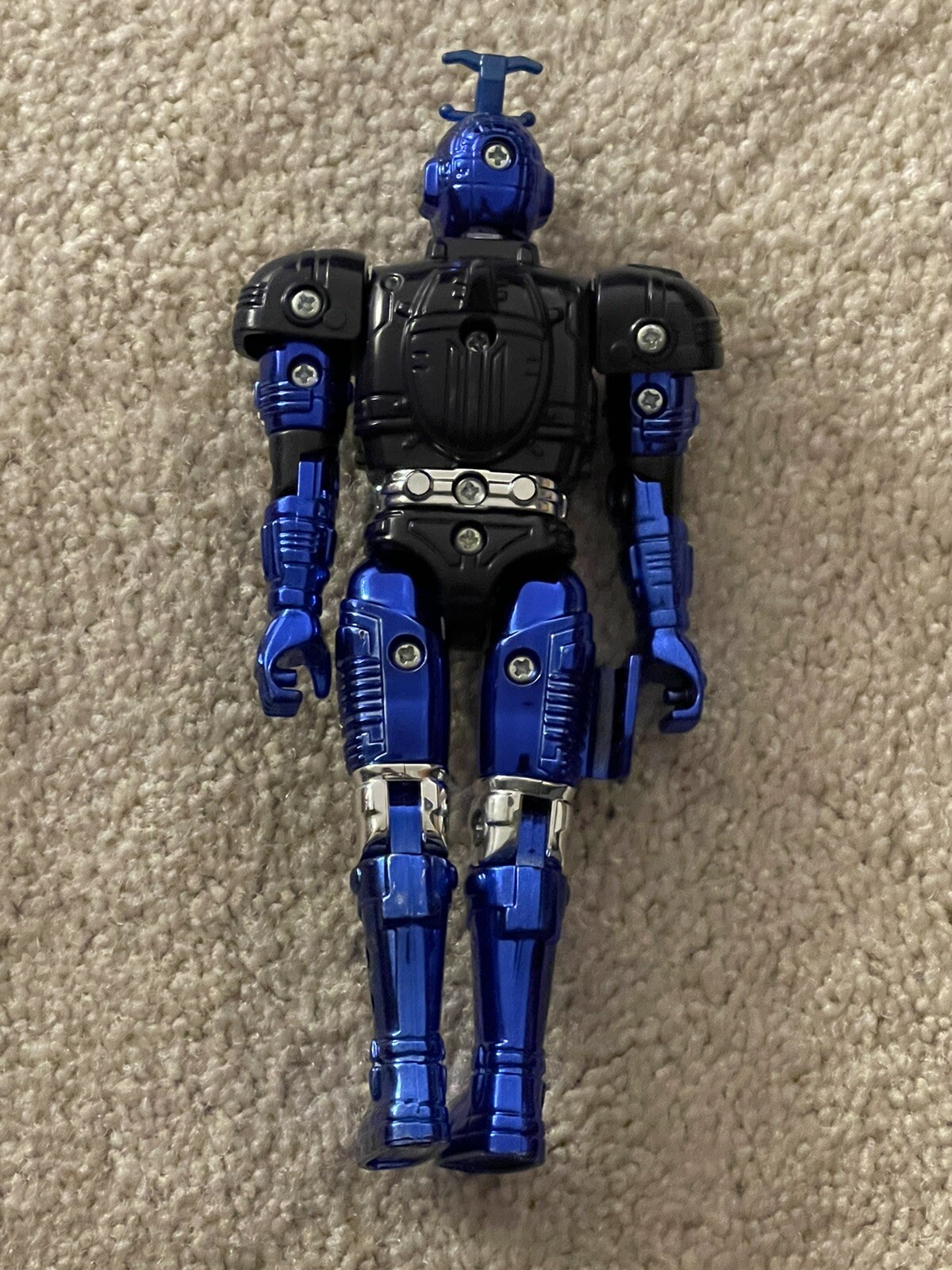 Vintage 1996 Bandai BeetleBorgs 6" Blue Stinger Action Figure Saban ...