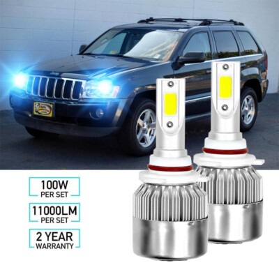 8000K 9006 LED Headlight Kit Low Beam for Jeep Grand Cherokee Commander ...
