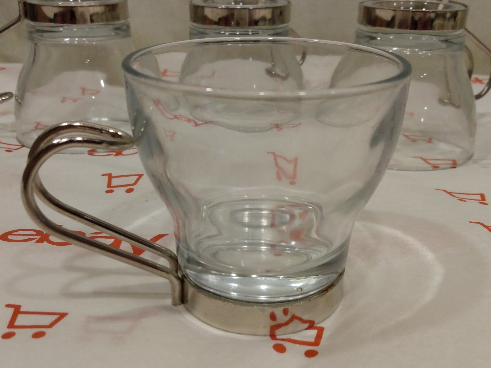 4 Bormioli Rocco Verdi Glass Espresso Cappuccino Coffee Cups Mugs Made ...