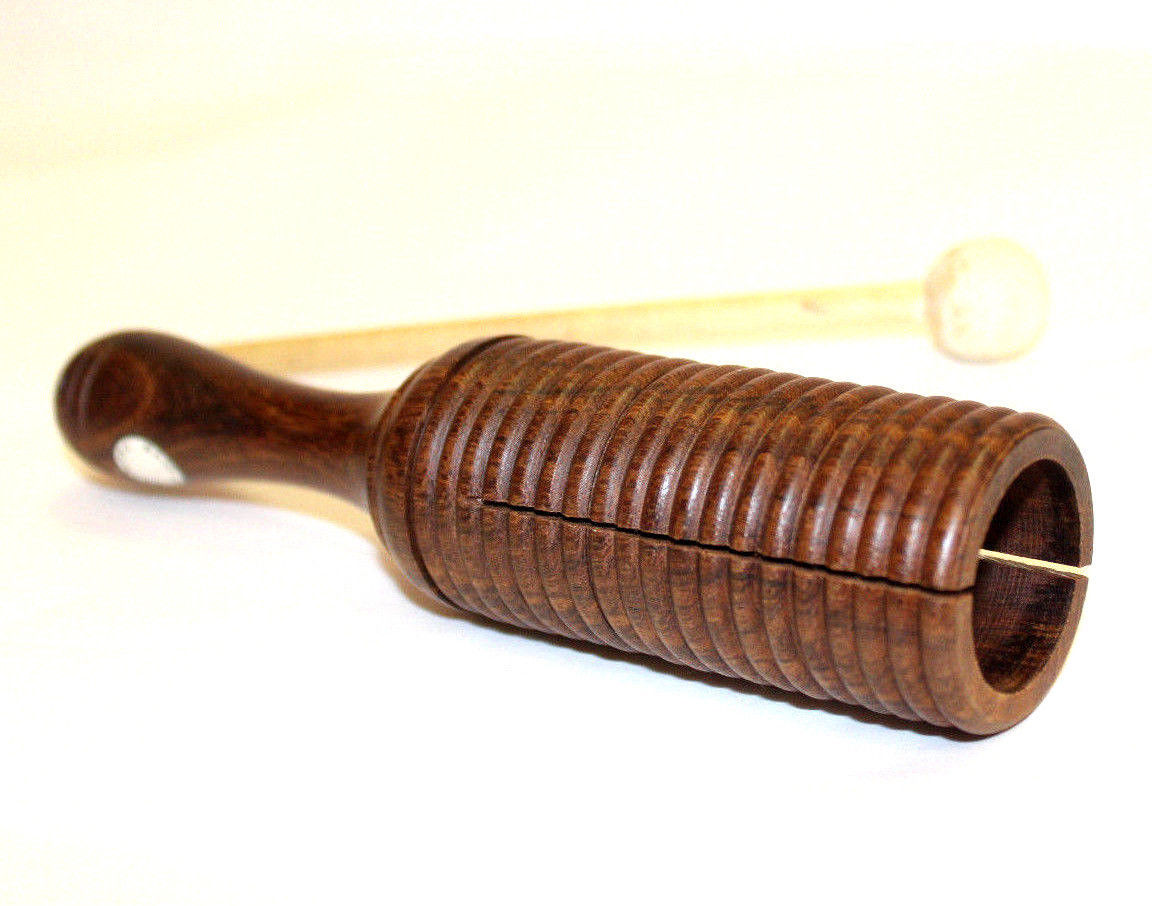 Wooden Agogo Bell Ribbed Percussion Instrument Wholesale Lot 10 Pieces ...