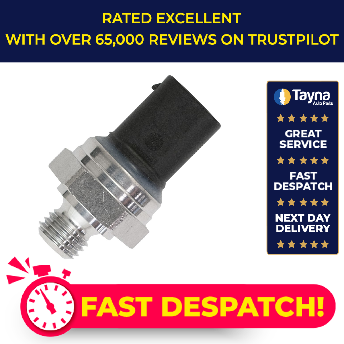 Exhaust Pressure Sensor fits MERCEDES B180 W246 1.8D 11 to 14 ...