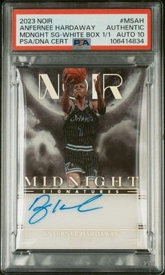 2023 Panini Noir Anfernee Hardaway Midnight SG White Box 1/1 PSA Auto ...