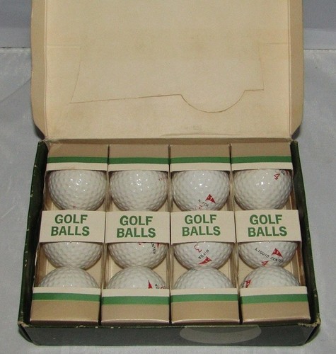 12 VINTAGE CUSTOM DESIGNED LIQUID CENTER GOLF BALLS | eBay