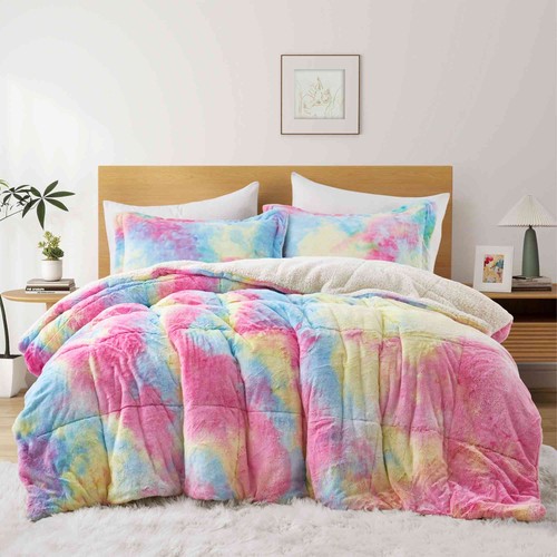 Extra Warm Sherpa Fleece Plush Bed Blanket Antistatic Reversible ...