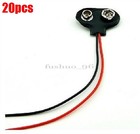 20Pcs 9V PP3 9Volt Battery Snap On Clip Connector T-Type Holder Lead ...
