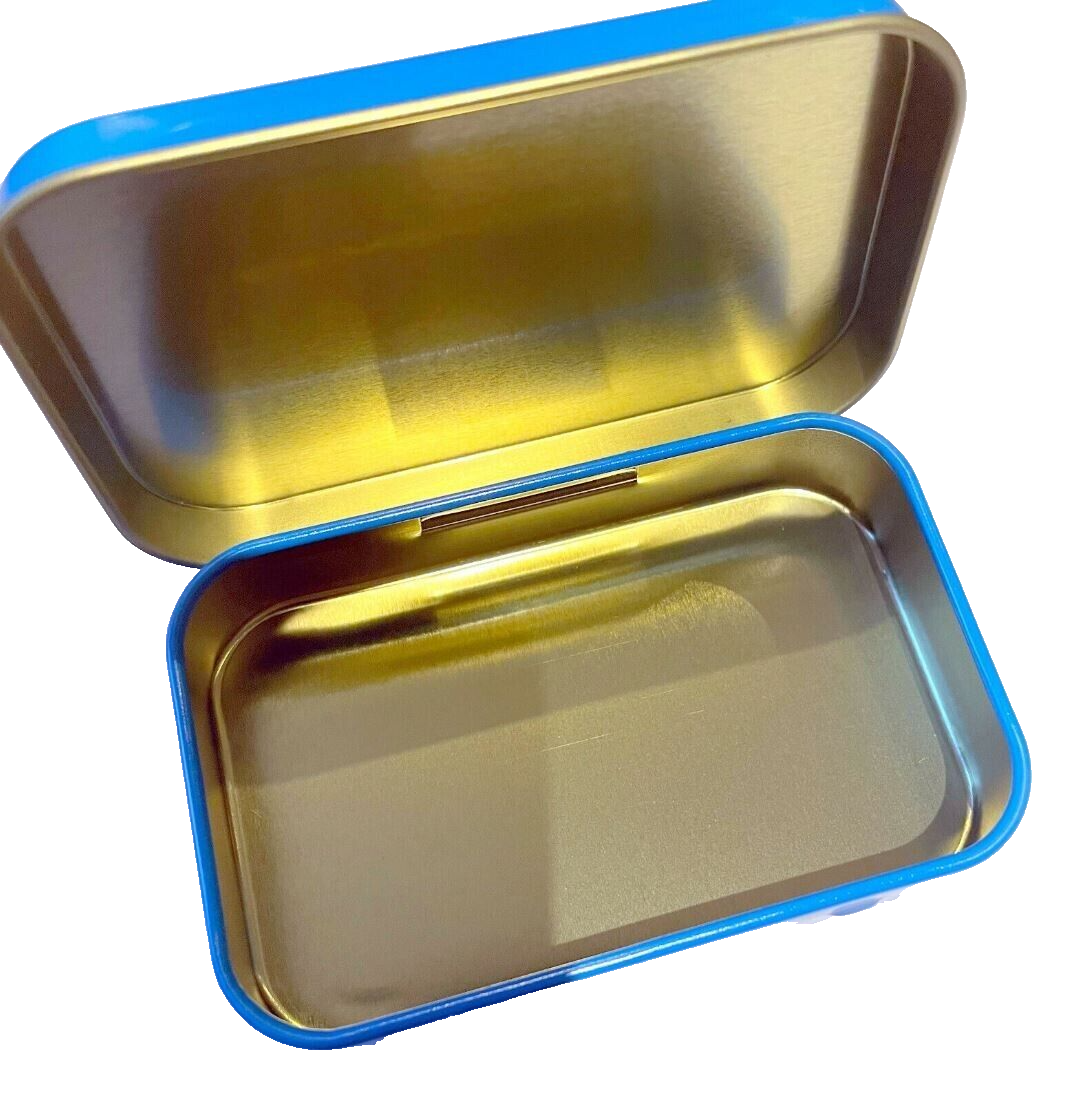 1oz GREEN RIZLA Tobacco TIN & PAPERS HINGED Cigarette BACCY SURVIVAL ...